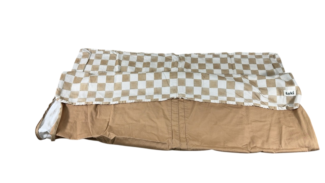 Toki Kids Standard Mat Cover 40" x 40", Checker Toffee — GoodBuy Gear