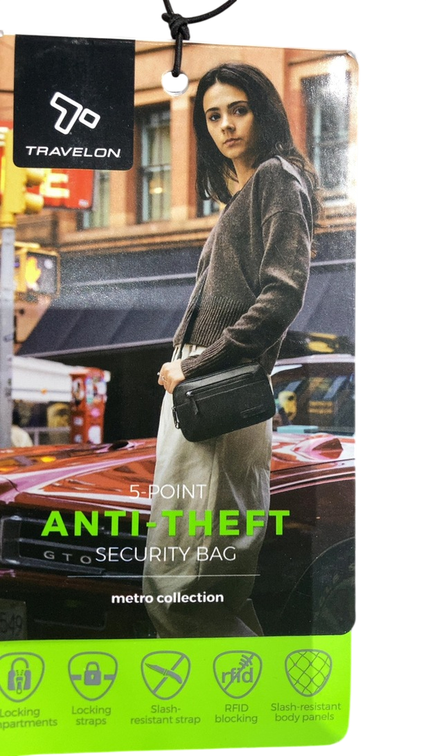 Travelon Anti Theft Bag, Crossbody, Metro Collection, Navy Heather ...