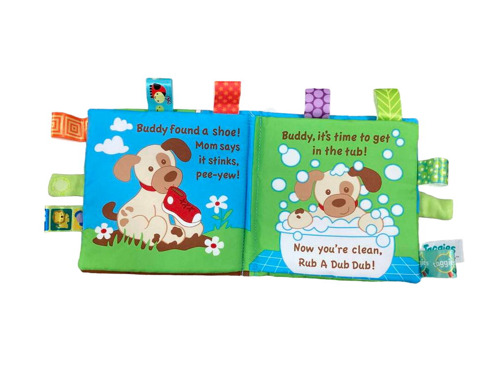 Taggies Touch & Feel Soft Cloth Book, Buddy Dog