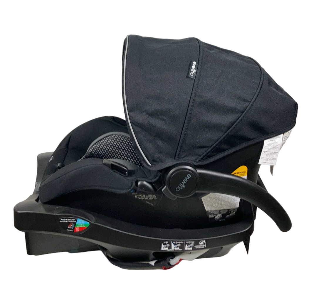 Evenflo LiteMax DLX Infant Car Seat with SafeZone Load Leg Base, Olymp ...