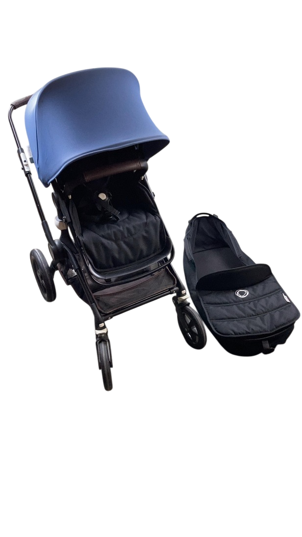 Bugaboo Fox Stroller, Black, Midnight Black, Blue — GoodBuy Gear