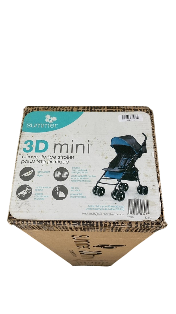 Summer Infant 3D Mini Stroller, 2024, Blue/Black — GoodBuy Gear