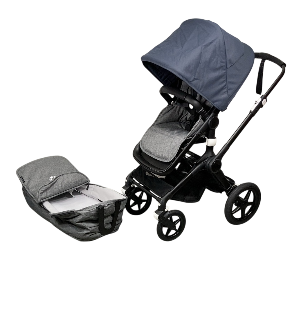 Bugaboo Fox 3 Stroller, 2021, Black, Stormy Blue, Grey Melange ...