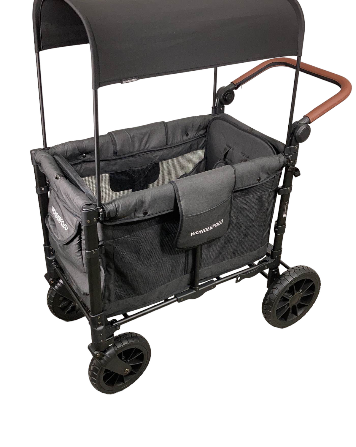 Wonderfold W2 Luxe Multifunctional Double Stroller Wagon, Volcanic Bla ...