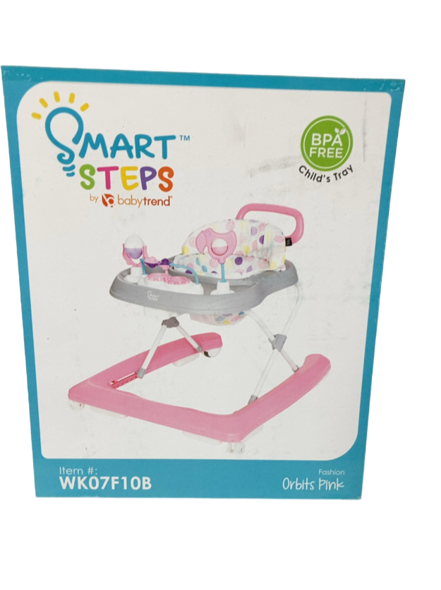 Baby Trend Smart Steps Activity Walker, Orbits Pink