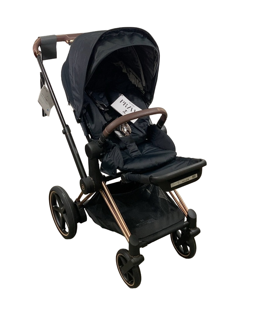 Cybex E-PRIAM Electric Stroller, 2019, Deep Black, Rosegold, without B ...