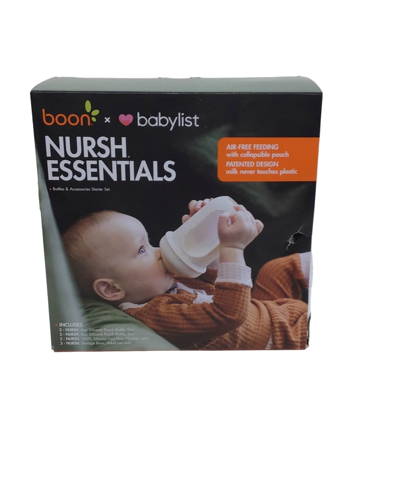 Boon Nursh Bottles And Accessories Starter Set, Terrazzo