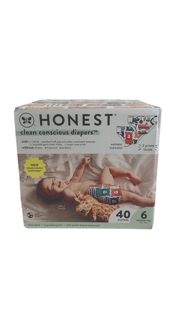 Honest Company Club Box Diapers, Size 6, Beary Cool/Big Trucks ...