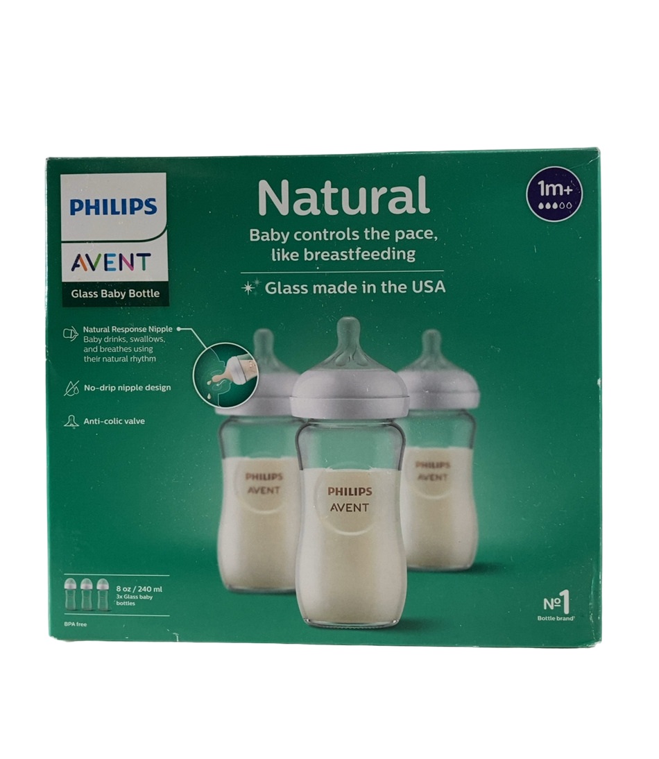 Philips Avent Natural Glass Baby Bottles, 8oz, 3 Pack — GoodBuy Gear