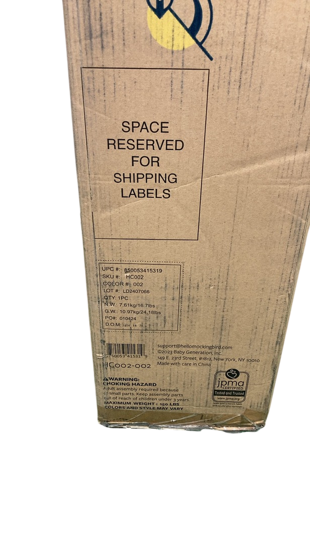 Mockingbird High Chair, Natural Beech, White — GoodBuy Gear