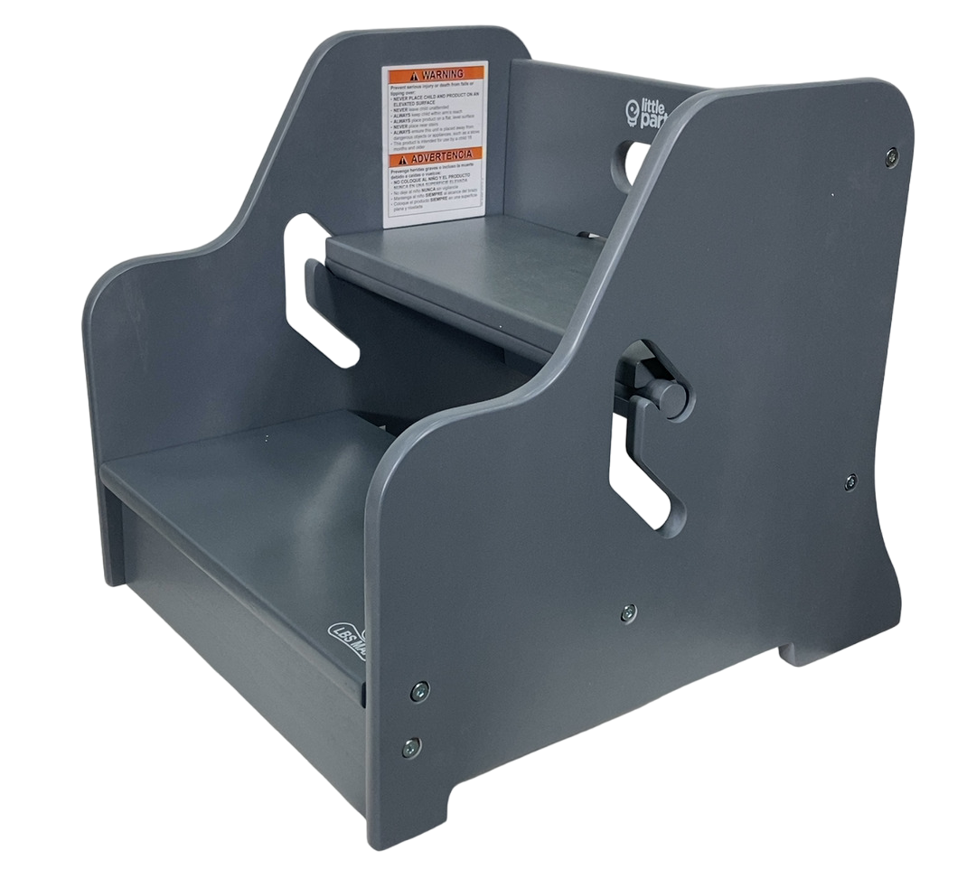 Little Partners Toddler Step Up Stool, Earl Grey — GoodBuy Gear