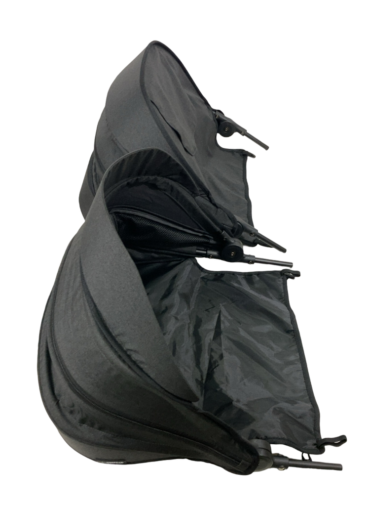 Wonderfold Retractable Stroller Canopy, 2 Pack, W4 Series, Black