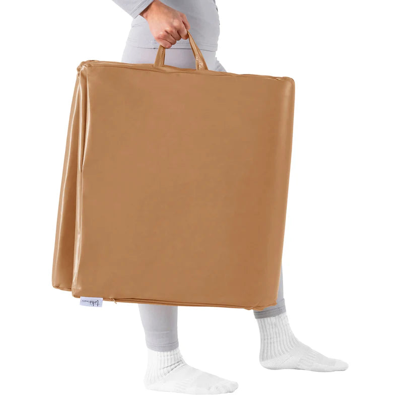 Toki Mats Standard Mat Cover 40" x 40", Sand, Vegan Leather — GoodBuy Gear