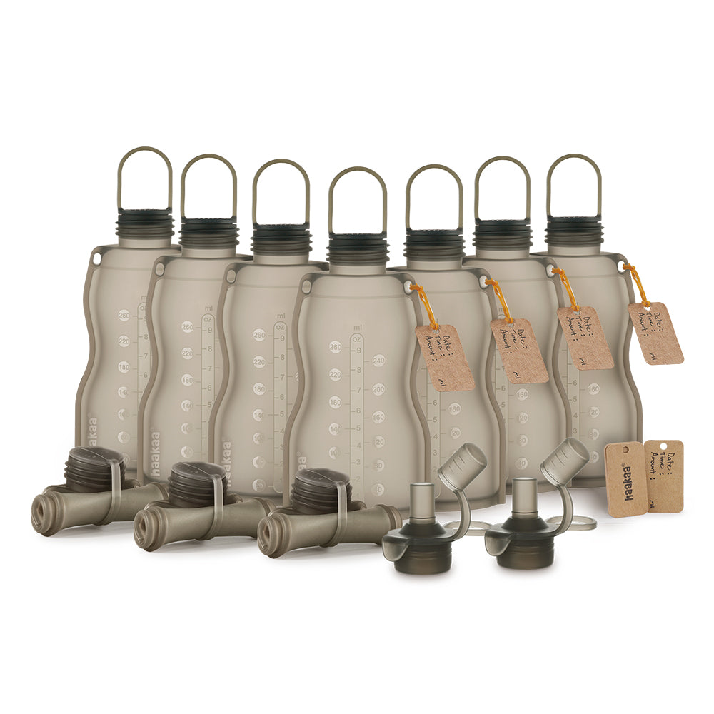 Haakaa Silicone Milk Storage Bag & Sippy Spout Combo — GoodBuy Gear