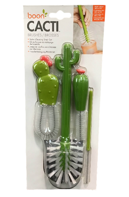 Boon Cacti Bottle Cleaning Brush Set, Original