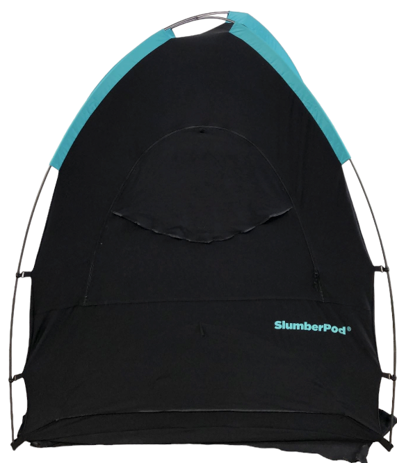 SlumberPod 2.0 Sleep Canopy, Black With Turquoise — GoodBuy Gear