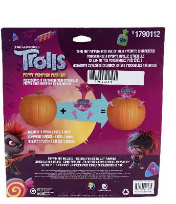 Gemmy Industries Pumpkin Push-In, Poppy From Trolls