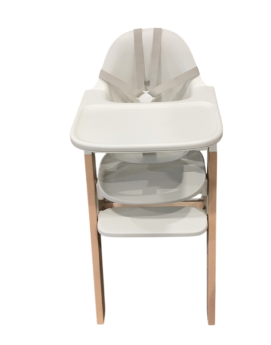 Mockingbird High Chair, 2.0, Natural Beech, White — GoodBuy Gear