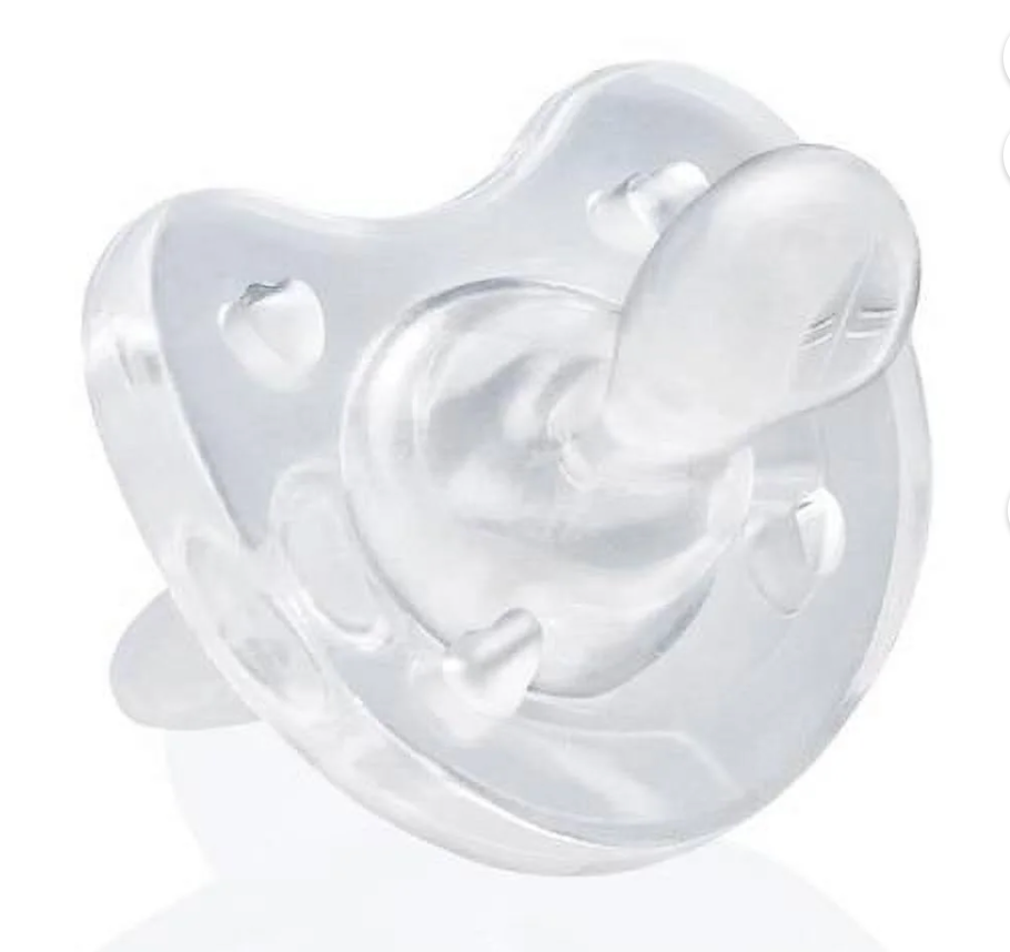 Chicco PhysioForma Soft Silicone Orthodontic Pacifier, 1 Pack, Clear ...