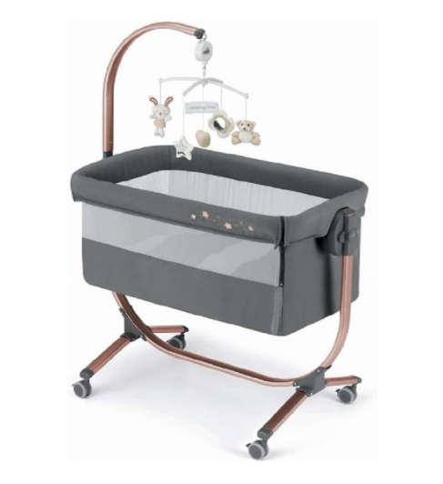 Sorelle Cullami Co Sleeper Crib with Mobile, Anthracite Bronze ...