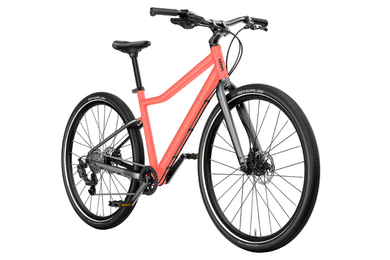 Woom EXPLORE 6 Bike, Neon Coral — GoodBuy Gear