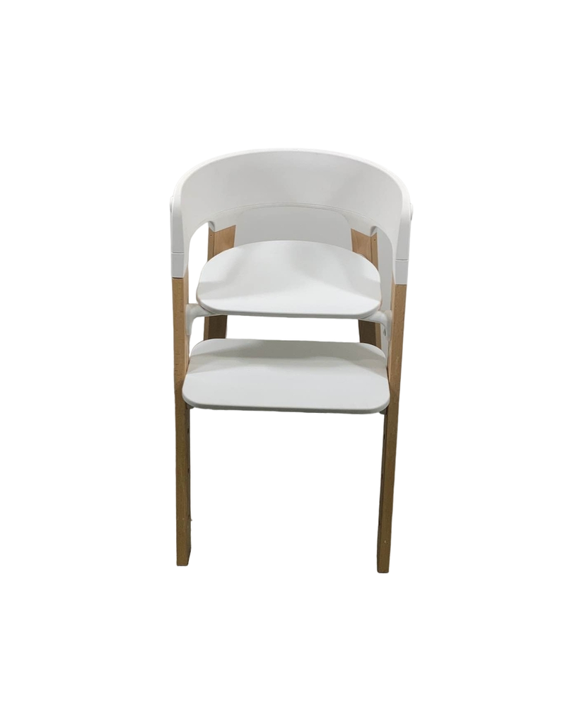 Stokke Steps Chair, White/Natural