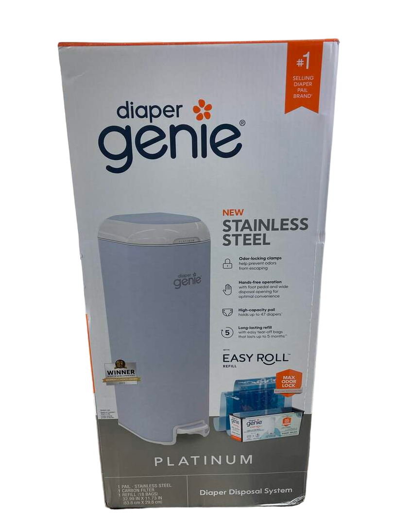 Diaper Genie Platinum Diaper Pail, Blue — GoodBuy Gear