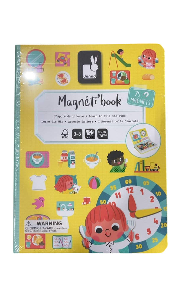 Janod Magneti' Book, Learn To Tell the Time — GoodBuy Gear