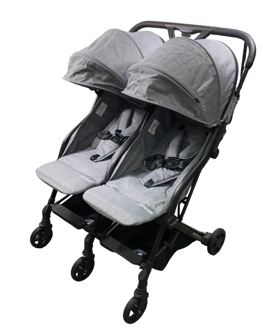 Mompush Lithe Double Stroller, 2022, Grey — GoodBuy Gear