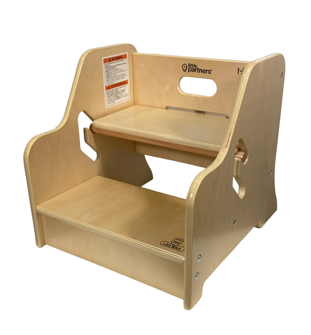 Little Partners Toddler Step Up Stool, Natural — GoodBuy Gear