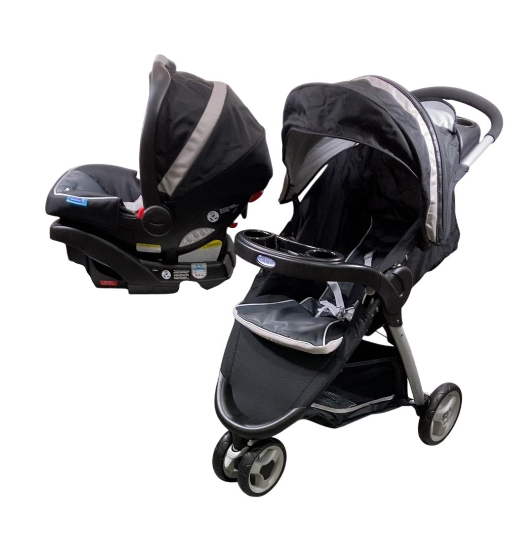 Graco FastAction Fold Sport Click Connect Travel System, 2024, Gotham ...