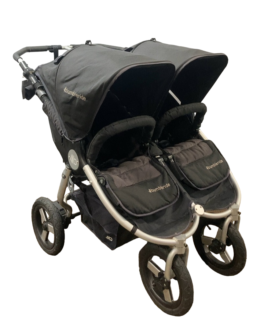 Bumbleride Indie Twin Stroller, 2017, Silver/ Black — GoodBuy Gear