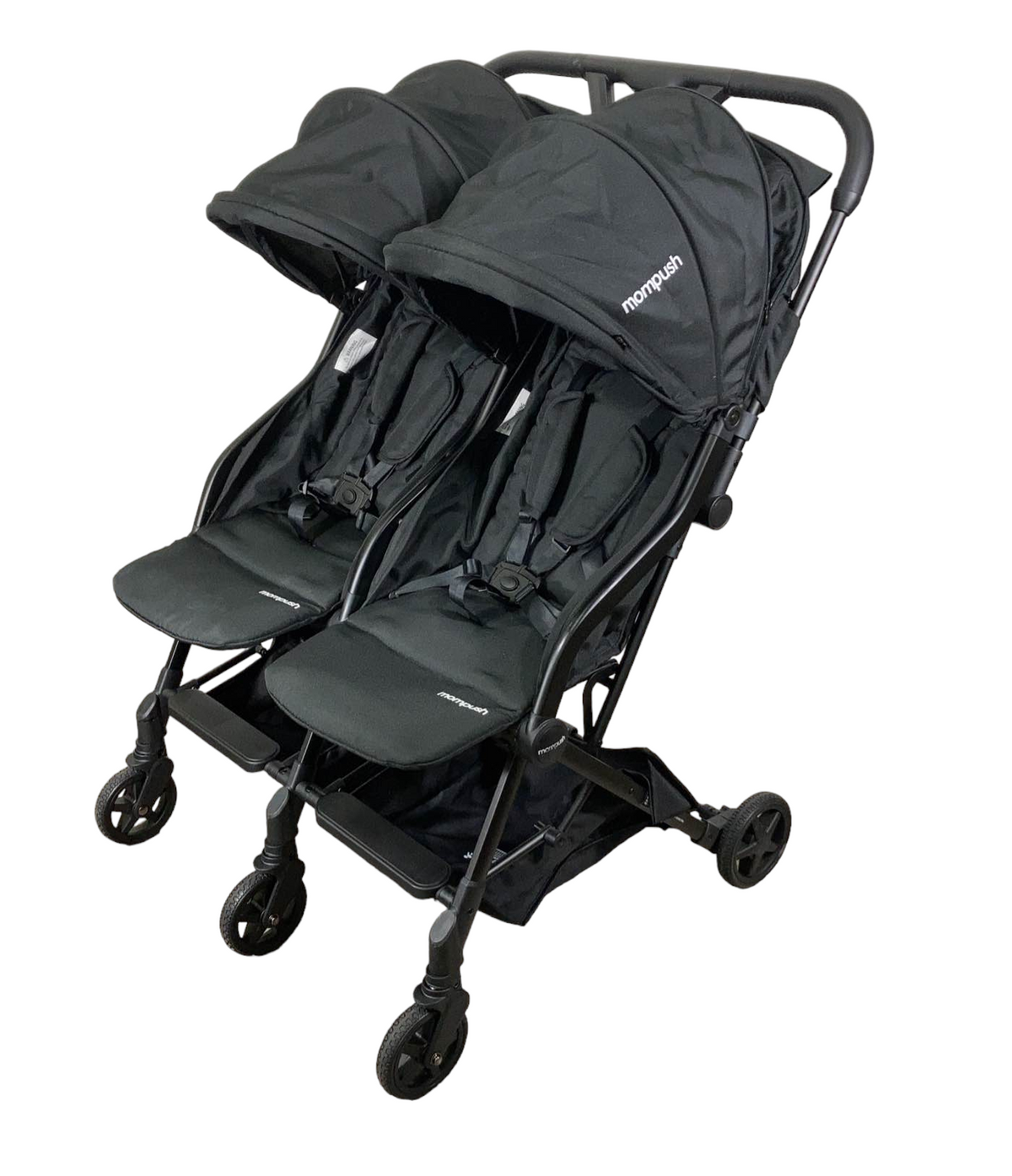 Mompush Lithe Double Stroller, 2022, Black — GoodBuy Gear