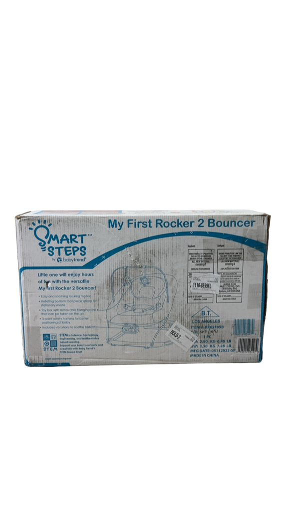 Baby Trend Smart Steps My First Rocker 2 Bouncer, Orbits White