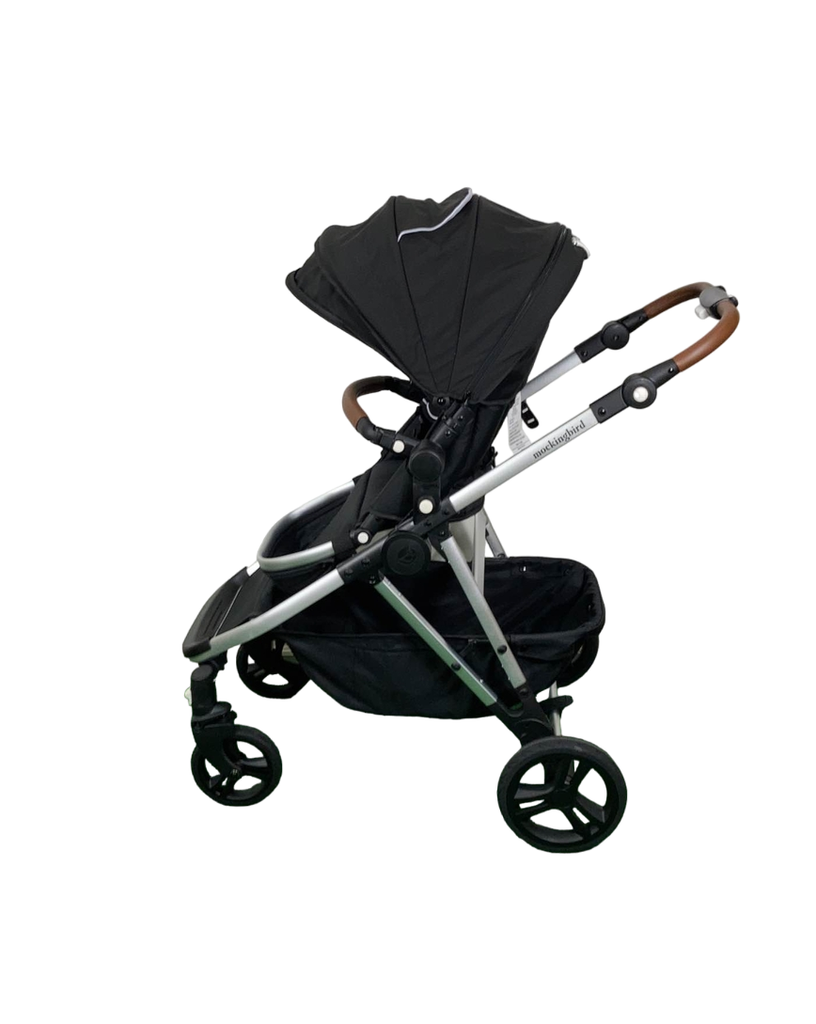Mockingbird Single to Double 2.0 Stroller, Silver with Penny Leather,