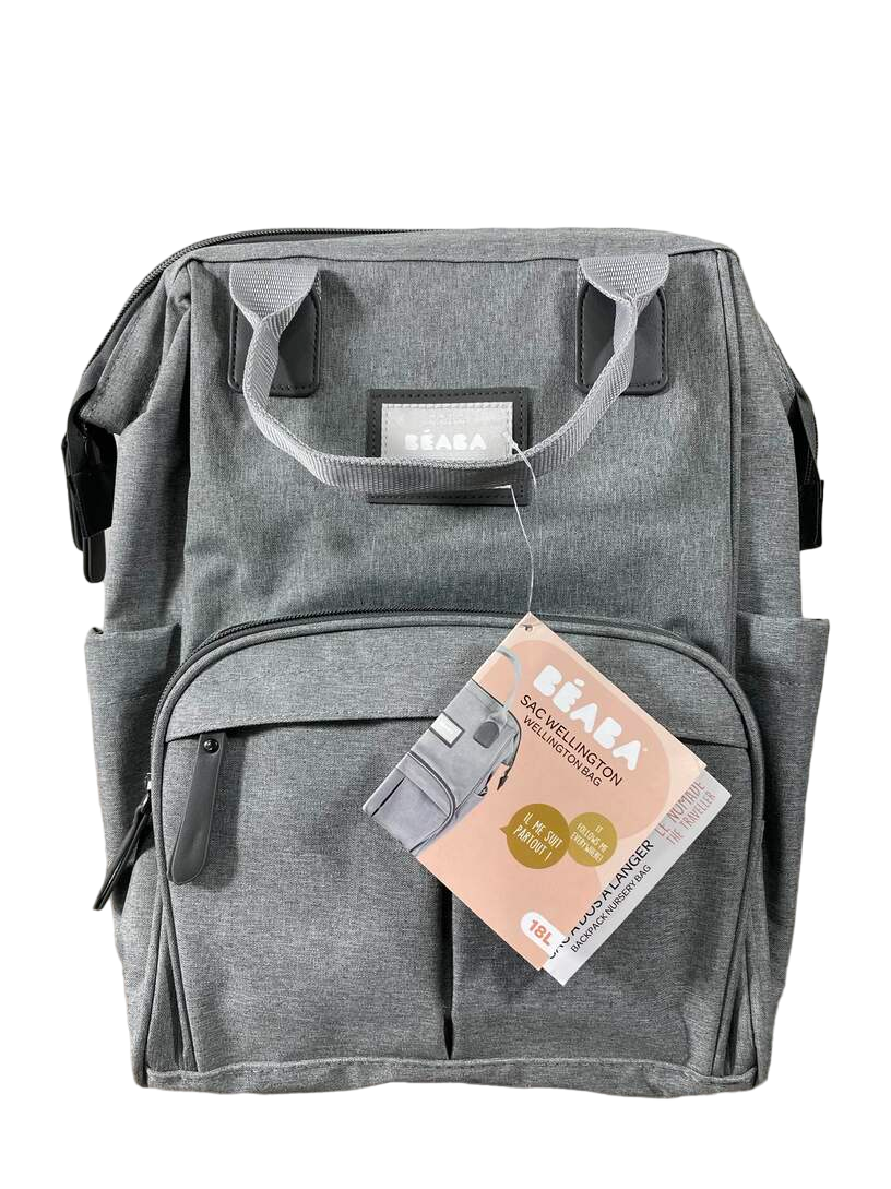 Beaba Wellington Backpack Diaper Bag, Heather Grey — GoodBuy Gear