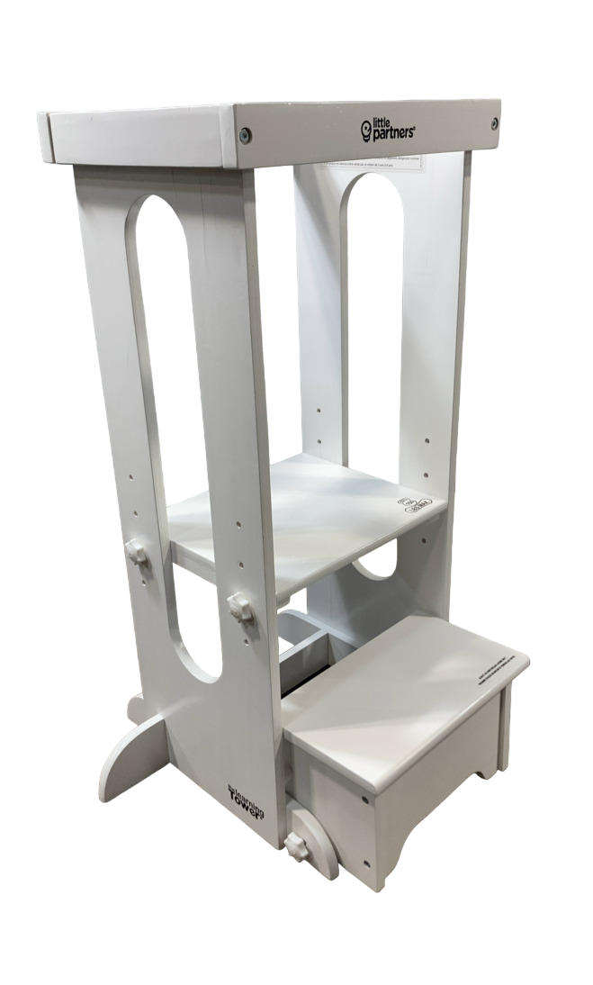 Little Partners Explore 'N Store Learning Tower, Soft White — GoodBuy Gear