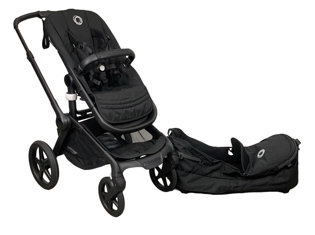 Bugaboo Fox 5 Stroller, 2022, Black Frame, Midnight Black — GoodBuy Gear