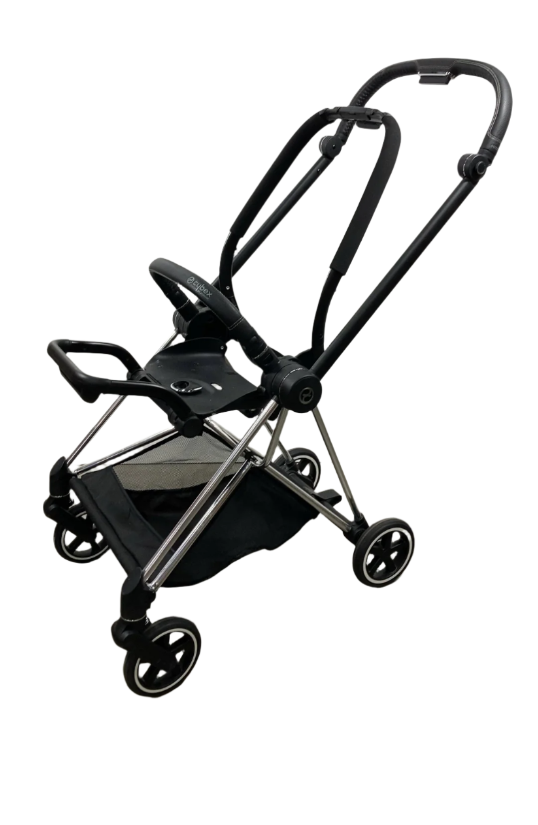 Cybex MIOS Stroller Frame, 2021, Chrome With Black Details — GoodBuy Gear
