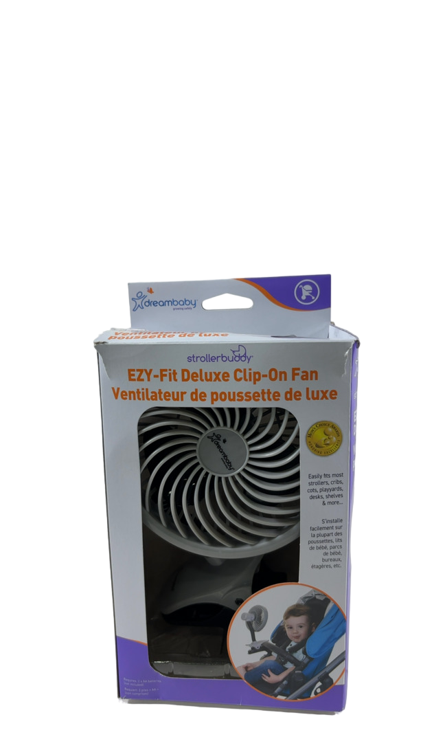 Dreambaby EZY-Fit Clip On Fan, Black/white — GoodBuy Gear