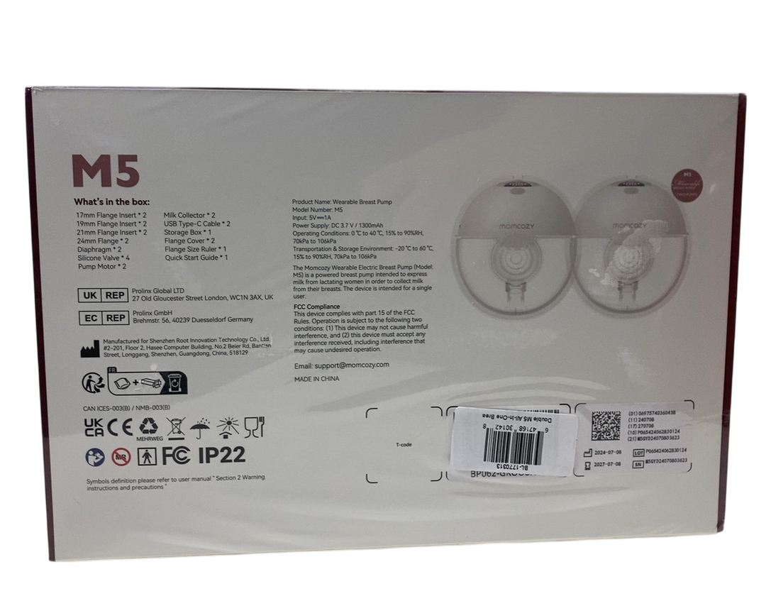 Momcozy All-in-one M5 Double Wearable Breast Pump, Cozy Red — GoodBuy Gear