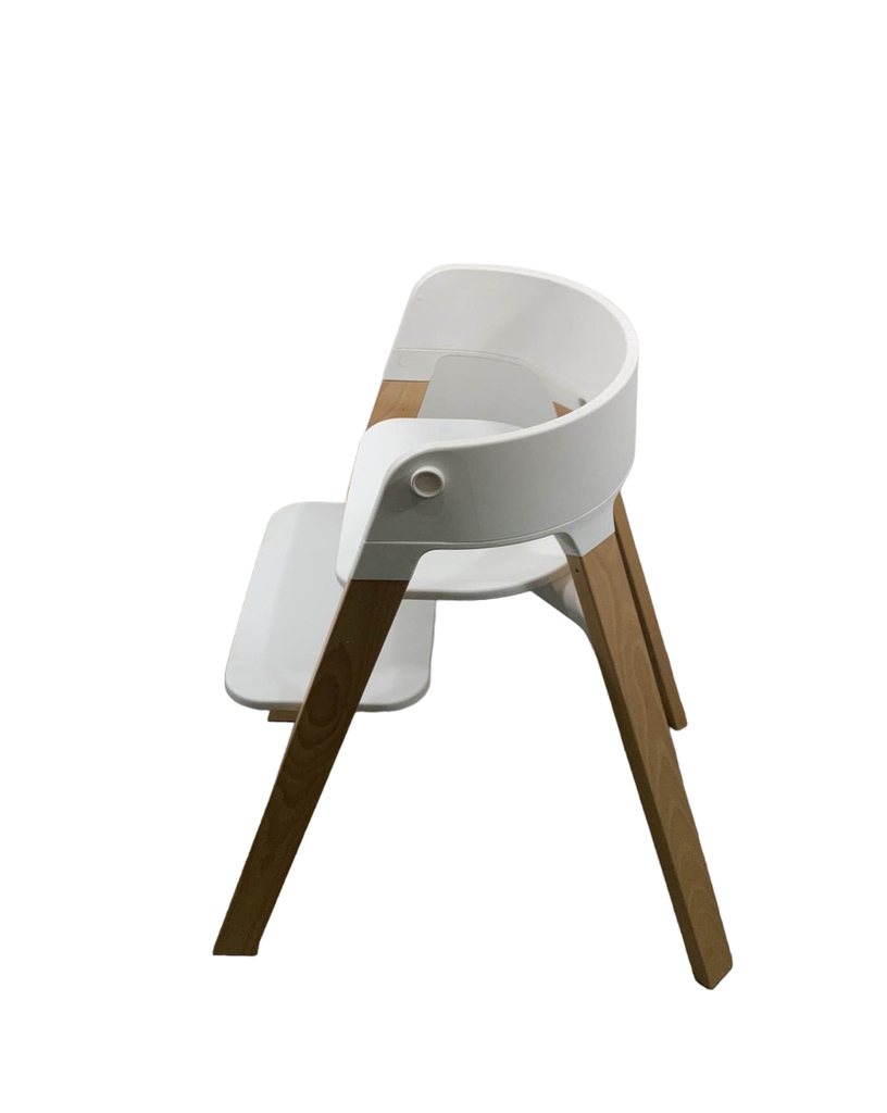 Stokke Steps Chair, White/Natural