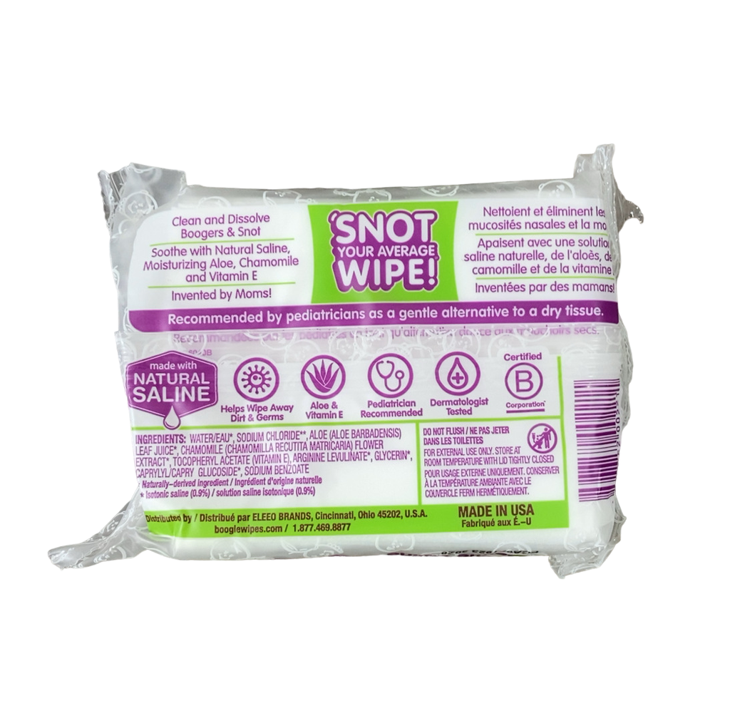 Boogie Wipes Gentle Saline Nose Wipes