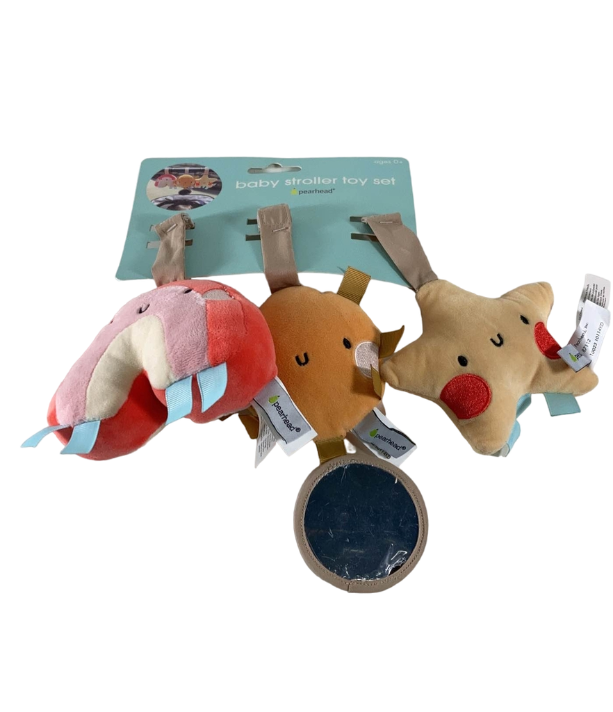 Pearhead Baby Stroller Toy Set, Fruit