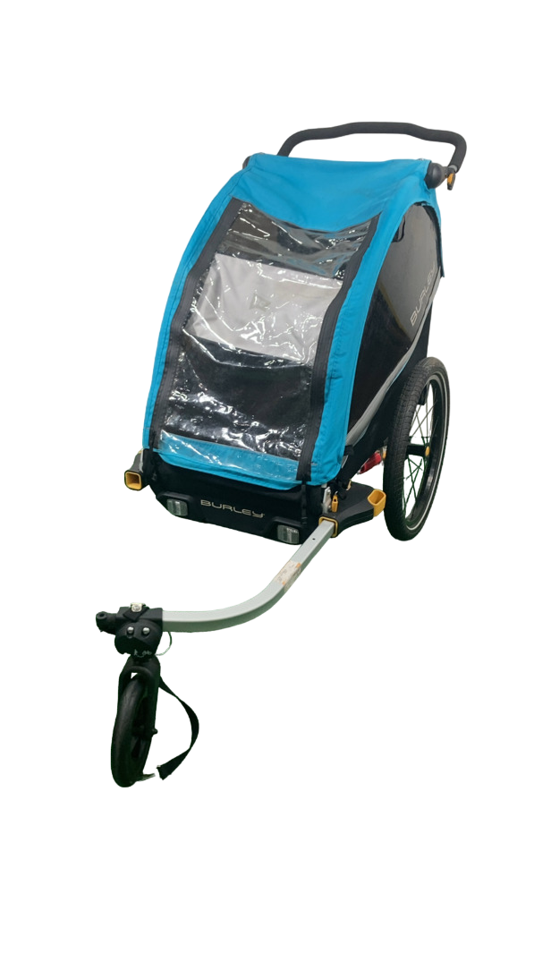 Burley D’Lite X Bicycle Trailer Single, Aqua — GoodBuy Gear