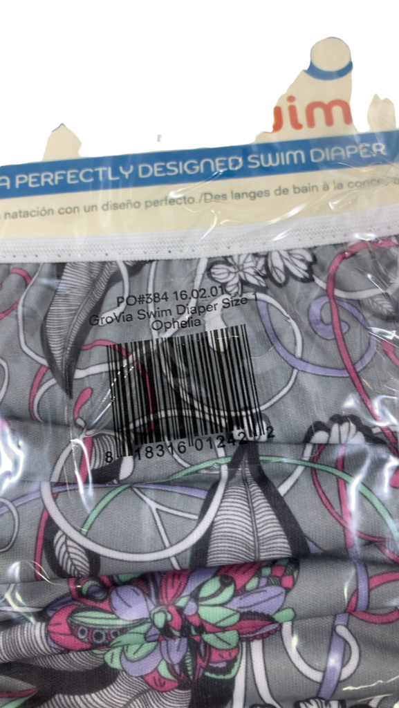 GroVia Swim Diaper, Ophelia, 2 Pack, Size 1 (10-19lbs)