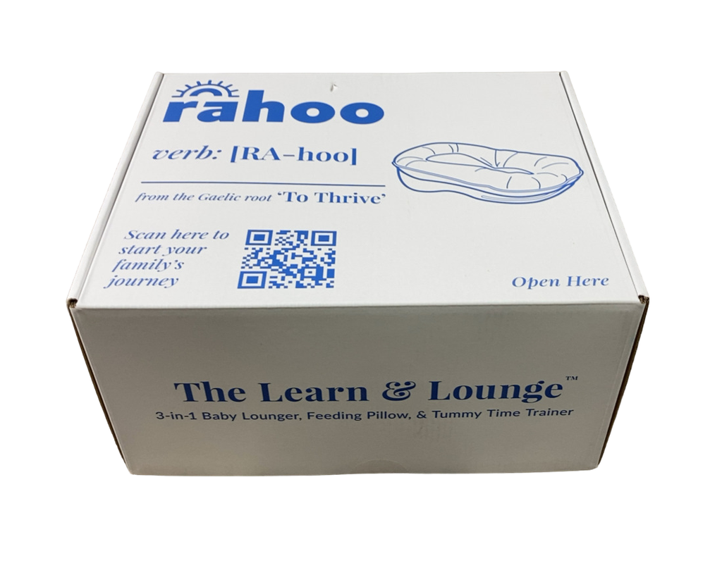 Rahoo Baby Learn & Lounge 3-in-1 Newborn Lounger, Blue Fog