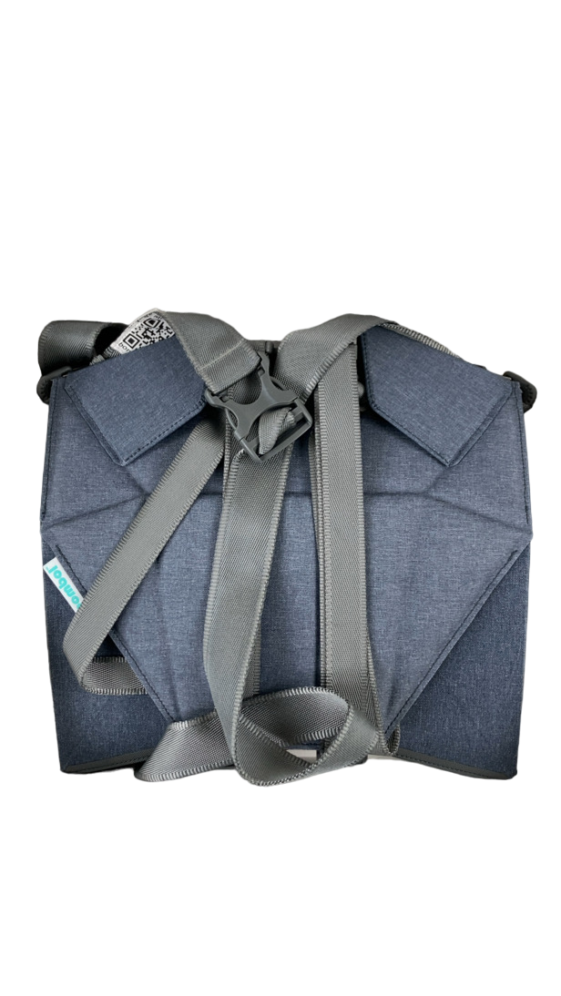 Bombol Pop-Up Booster, Denim Blue, With Arms — GoodBuy Gear