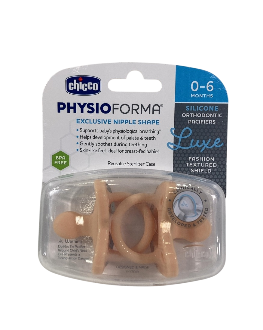 Chicco PhysioForma Pacifiers 2-Pack, 0-6 Months, Blush — GoodBuy Gear