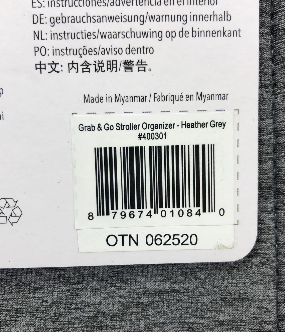 Skip Hop Grab And Go Stroller Organizer, Heather Grey — GoodBuy Gear